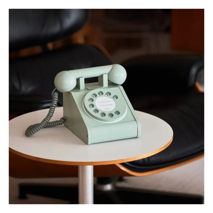 Wooden Retro Rotary Dial Telephone Mint Green – ALKEMI store