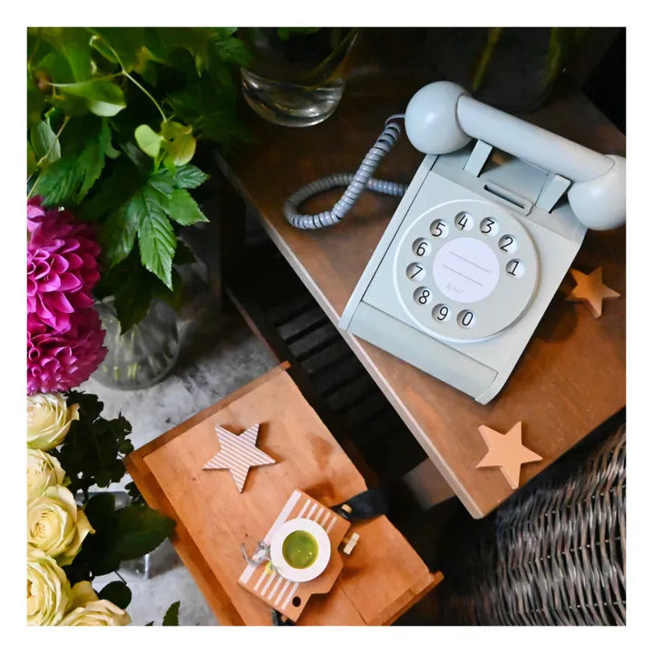 Wooden Retro Rotary Dial Telephone Mint Green – ALKEMI store