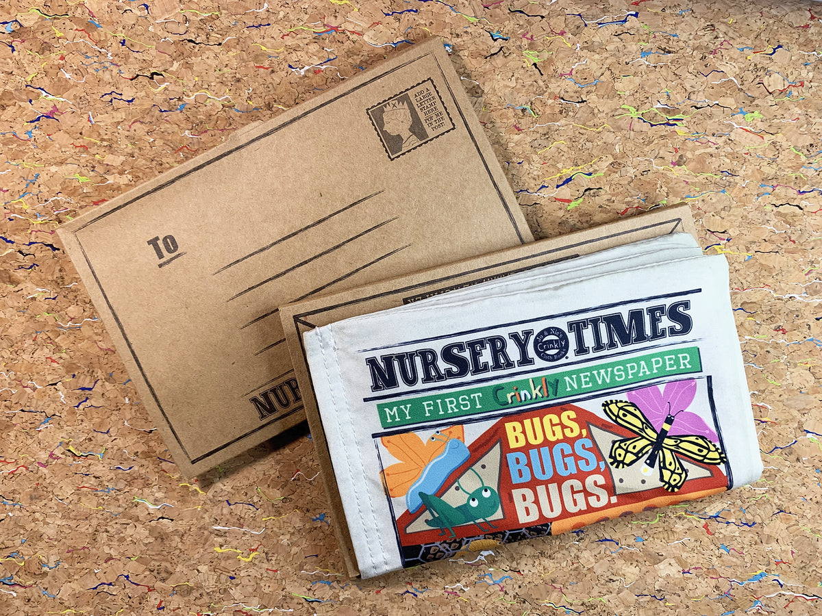 Nursery Times Crinkly Newspaper - Bugs,Bugs,Bugs – ALKEMI store